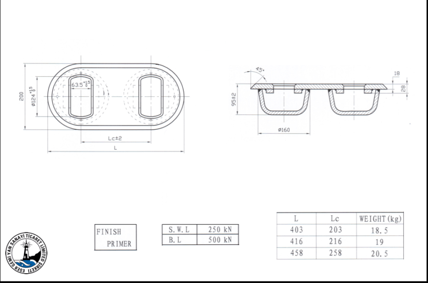 Double Flush Iso Socket (Transversal) – esergemi.net I Gemi Yan Sanayii ...